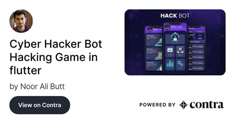 cyber hacker bot hacking game in flutter by noor ali butt