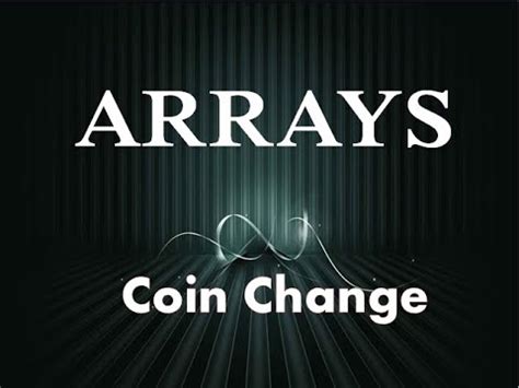 Coin Change Arrays Medium Data Structures Geeks For Geeks Youtube