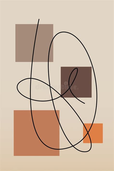 Thread Line Wall Art Decoration Stock Vector Illustration Of White Modern 272989277