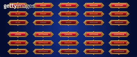 Cartoon Set Of Medieval Game Buttons Animation Set 1532829791 일러스트 무료 일러스트 아이콘 무료 아이콘 게티이미지뱅크