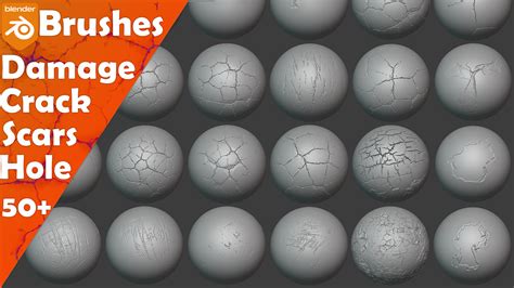 Artstation 600 Blender Sculpting Brushes Assets Browser Brushes