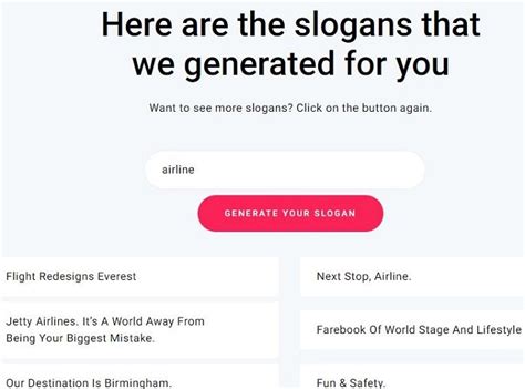 Slogans Generator 7 Creative Slogan Generators Ginva