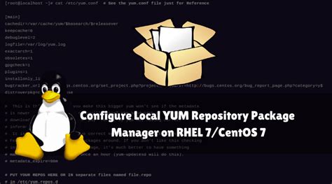 configure local yum repository package manager on rhel 7 centos 7