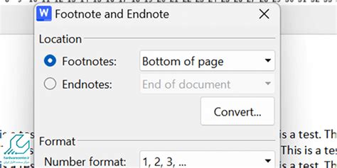 آموزش پاورقی ‌زدن در ورد نحوه ایجاد فوت نوت در ورد