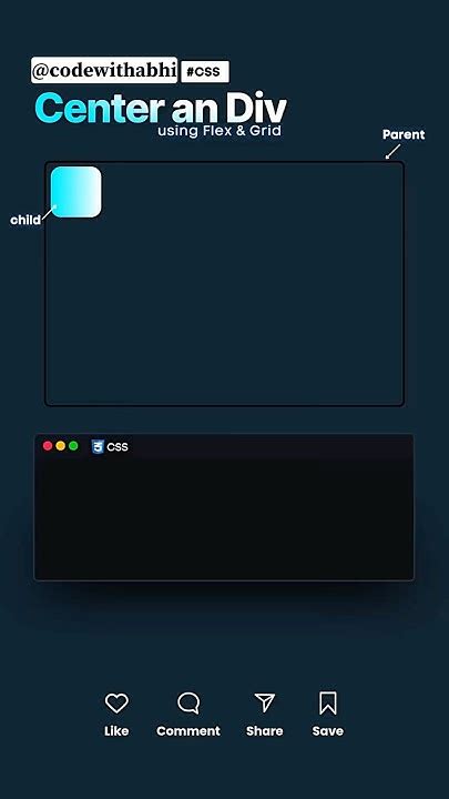 Center An Div Using Flex And Grid Coading Shorts Shortsfeed Shortvideo Short