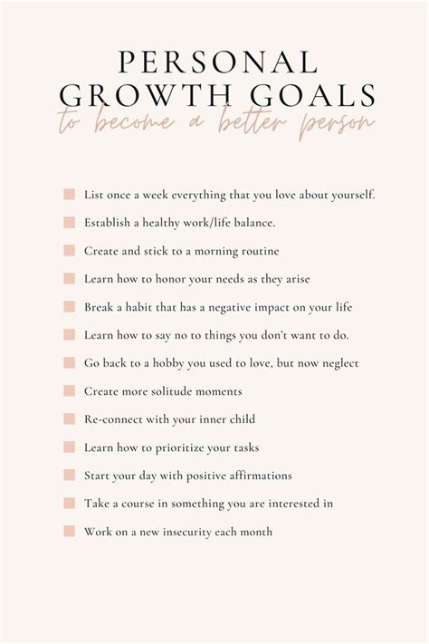 120 Personal Goals Examples For A Better You