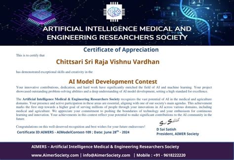 Sri Raja Vishnu Vardhan Chittsari On Linkedin Artificialintelligence