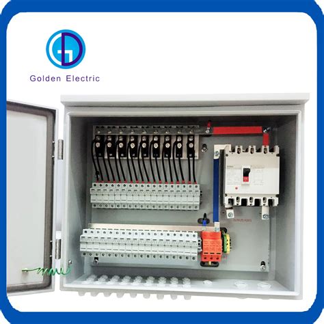 5 Strings Solar Dc Combiner Box With 15a Fuse And 1000v Spd Pv Combiner Box And Solar Switch Box