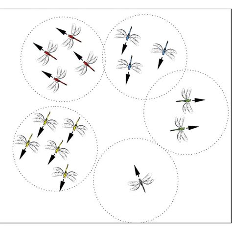 Dynamic Dragonfly Swarming A Versus Static Swarming B 9