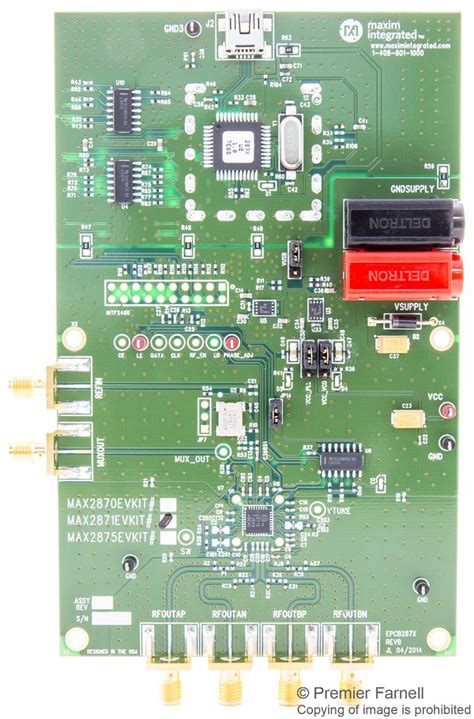 Max2871evkit Analog Devices Evaluation Board Max2870 And Max2871 Ultra Wideband Phase Locked