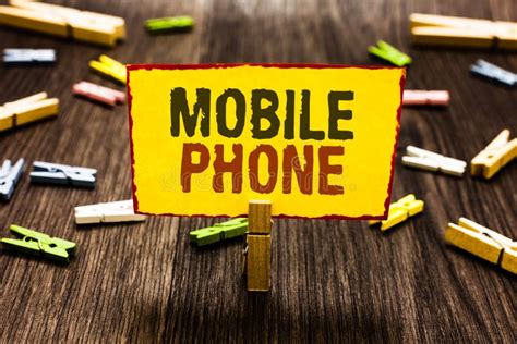 Handwriting Text Writing Mobile Phone Concept Meaning A Handheld
