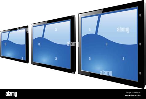 The Vector Blue Tft Monitor Stock Vector Image And Art Alamy