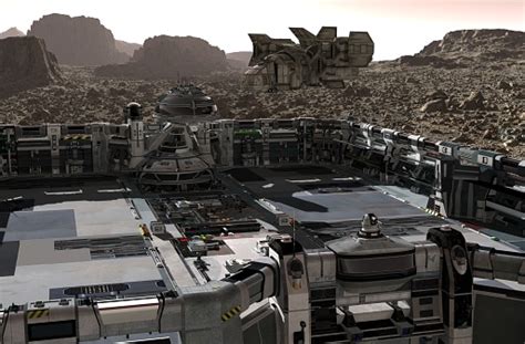 화성 식민지 외계 행성에 탐험 화성에서의 삶 3d 일러스트레이션 0명에 대한 스톡 사진 및 기타 이미지 0명 3차원 형태 가공의 행성 Istock