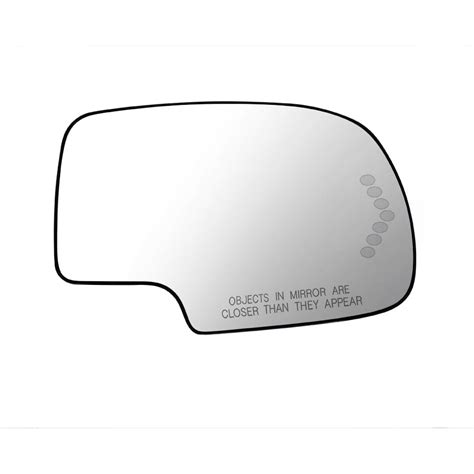 2004 Chevrolet Silverado Passenger Side Mirror Glass Replacement Side