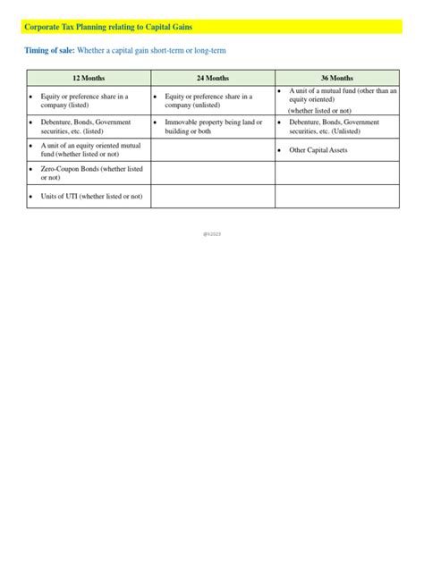 Capital Gains Tax Planning Exempted Pdf Capital Gains Tax Stocks