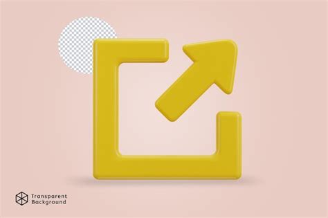 Premium Psd 3d Exit Sign Emergency Icon Vector Illustration