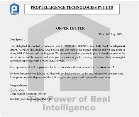 Sparsh Rastogi On Linkedin Fullstackdeveloper Internship Proptelligence Careeropportunity