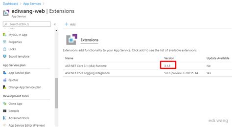 How To Use The Latest NET Core Runtime On Azure App Service Edi Wang