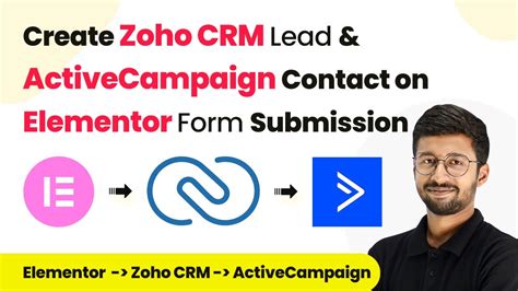 How To Create Zoho Crm Lead And Activecampaign Contact On Elementor Form