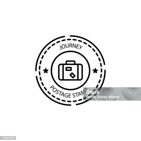 여권 스탬프 비자 여행 우표 아이콘입니다 모바일 개념 및 웹 애플 리 케이 션 아이콘에 대 한 여권 스탬프의 요소입니다 웹사이트 디자인 및 개발에 대 한 얇은 라인 아이콘