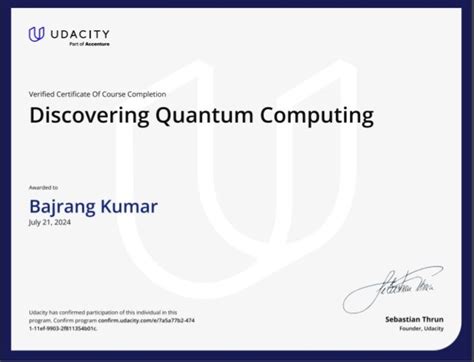 Completed Discovering Quantum Computing Course Bajrang Kumar Posted On The Topic Linkedin