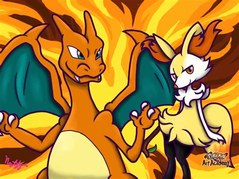 Charizard And Braixen By Gamer Princess8 On Deviantart