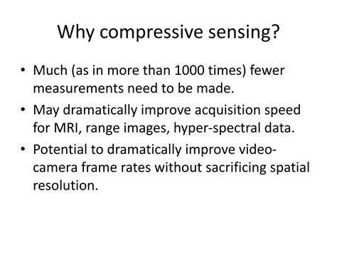 PPT Compressive Sensing PowerPoint Presentation Free Download ID