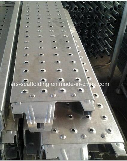 Steel Plankboard With Assembled Hooks For Scaffolding Steel Planks