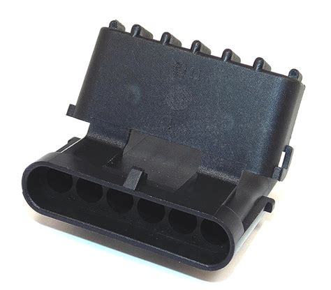 6 Way Delphi Weather Pack Connector Male Black Automotiveconnectors Com
