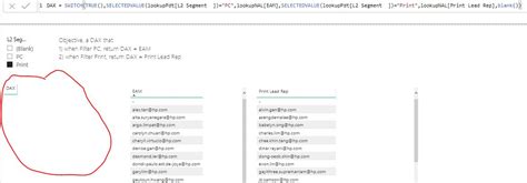 dax selectedvalue to return a column microsoft fabric community
