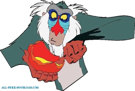 The Lion King Rafiki002 Vectors Images Graphic Art Designs In Editable