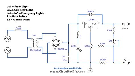 Bicycle Light And Alarm Circuit