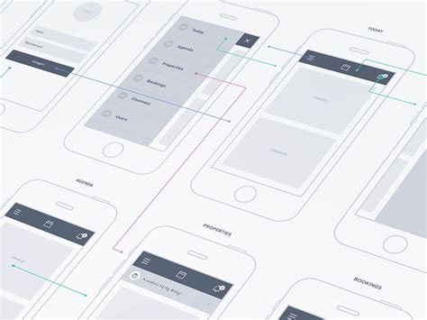 Several Different Cell Phones Are Shown In This Graphic Design Workflow With The Same Screen