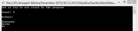 Stack Class In C Mindstick