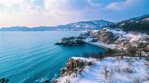 4k自然风景冬天湖面实拍视频素材视频特效素材 千库网