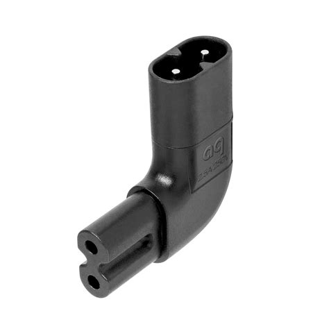 Audioquest C7 90˚ Unequal Adaptor I Pack Iec C7 Female C8 Male 90