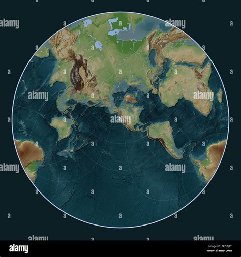 Juan De Fuca Tectonic Plate On The Wiki Style Elevation Map In The Lagrange Oblique Projection