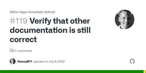 verify that other documentation is still correct · issue 119 · altinn