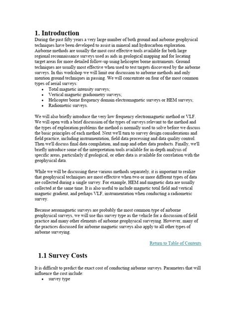 Airborne Magnetic Surveys Pdf Magnetometer Earths Magnetic Field