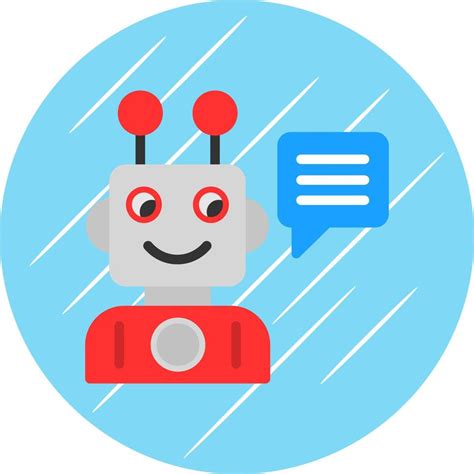 Robot Assistant Vector Icon Design 20030750 Vector Art At Vecteezy