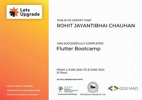 Rohit Chauhan On Linkedin Flutterbootcamp Letsupgrade