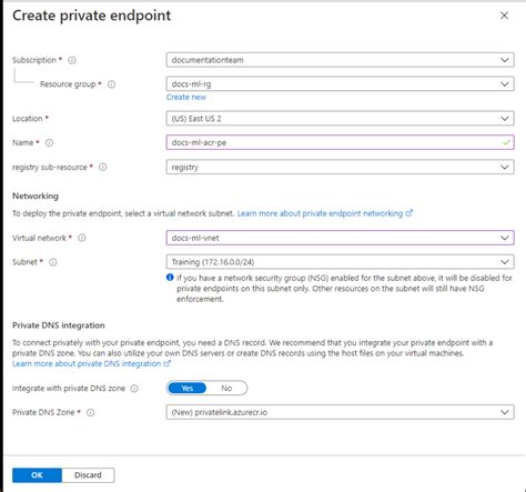 【人工智能】教程：如何使用azure虚拟网络创建安全工作区
