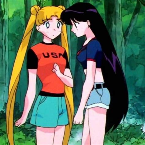 Usagi Tsukino And Rei Hino Sailor Moon Sailor Moon Usagi Sailor