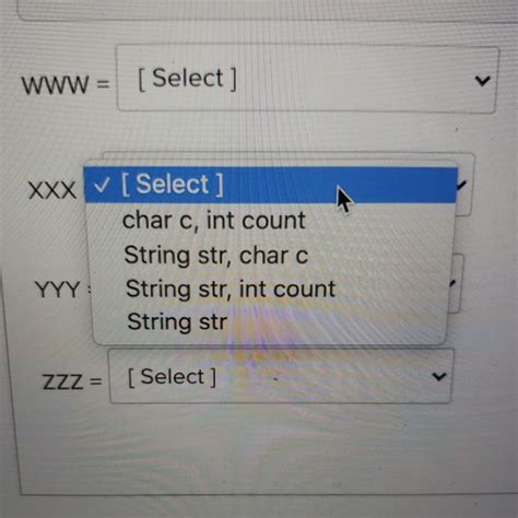 Solved Replace Xxx Yyy And Zzz In The Code Below To