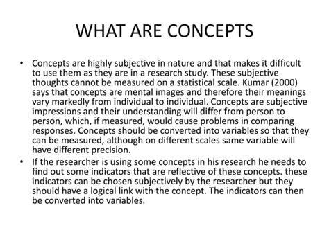 Concepts And Variables Pptx Science