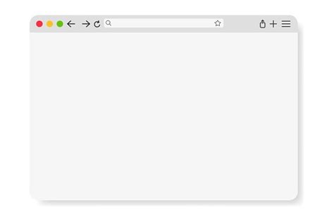 Browser Window Blank Minimalistic Interface Userfriendly Empty Technology Online Navigation