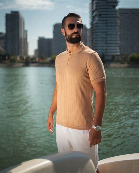 Azur Lines Zip T Shirt