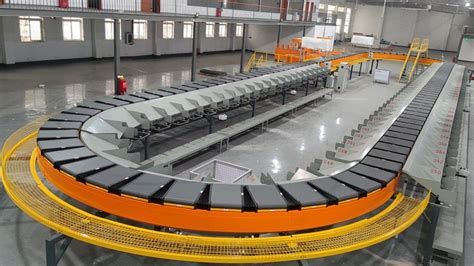 efficient logistics management system with advanced crossbelt sorting