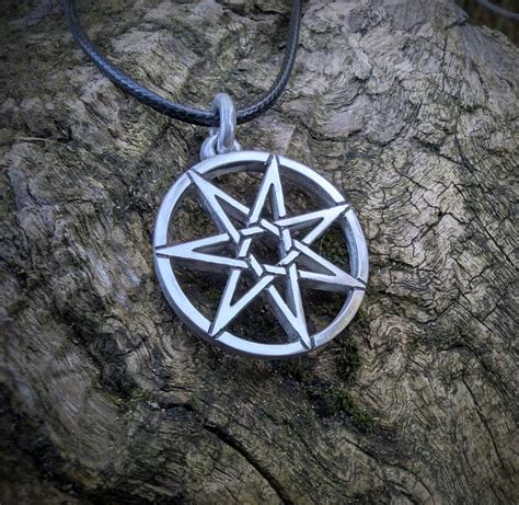 Heptagram Necklace Seven Pointed Star Sacred Pagan Witchcraft Symbol