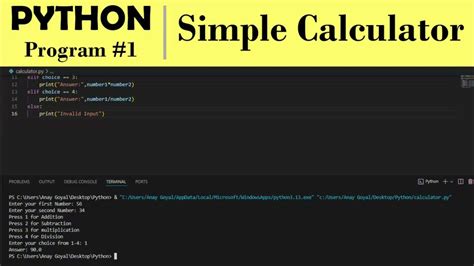 How To Make A Simple Calculator In Python Step By Step Tutorial Youtube